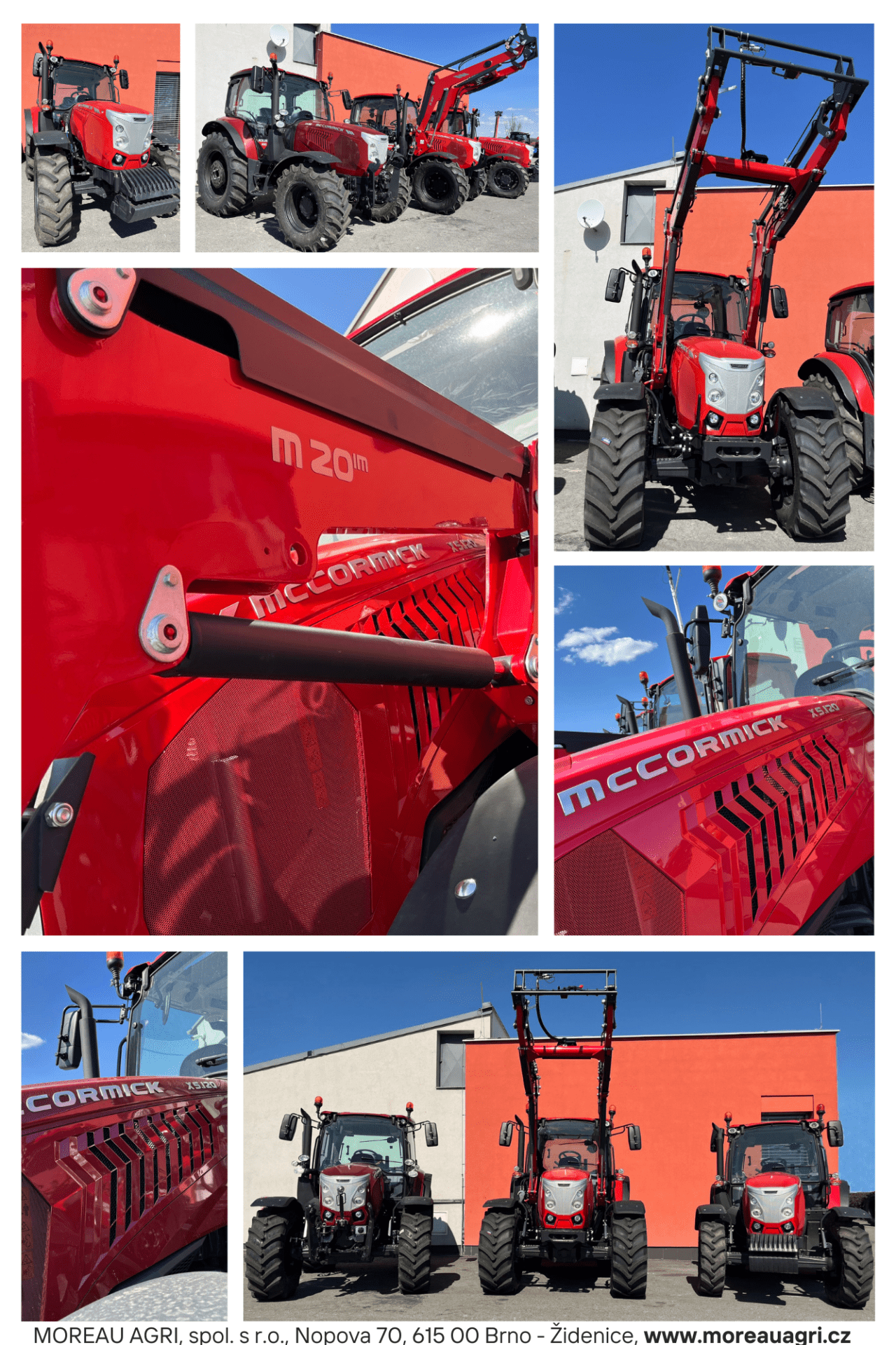 Model McCormick X5.120 zachycen ve třech různých variantách - Moreau Agri